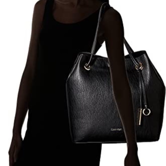 Calvin Klein | Bags | Calvin Klein New Black Gabrianna Tote With ...